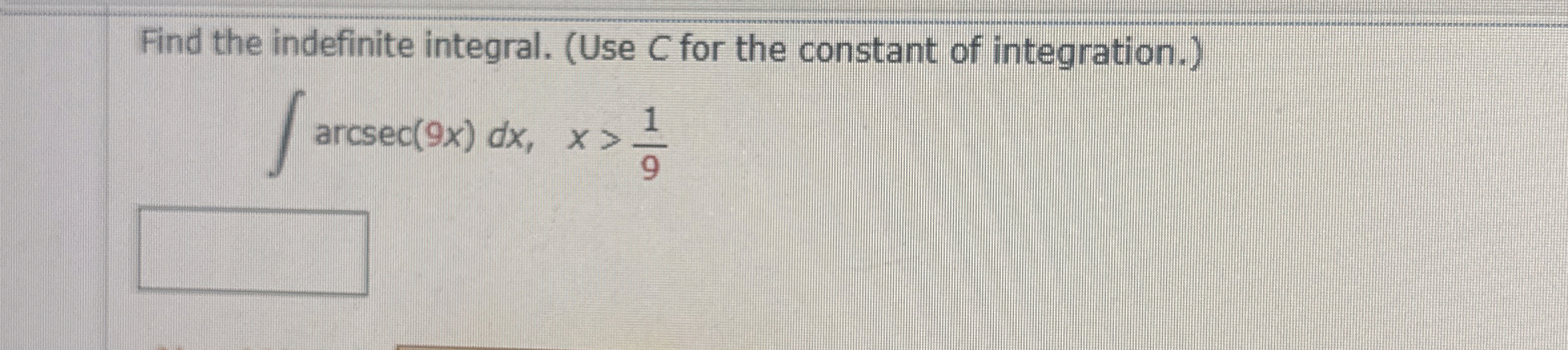 Solved Find the indefinite integral. (Use C for the constant | Chegg.com