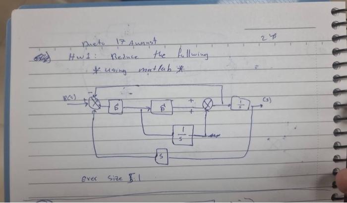 Solved Dueto 17 Anoust Ger) Hw1: Reduce the follwing * Using | Chegg.com