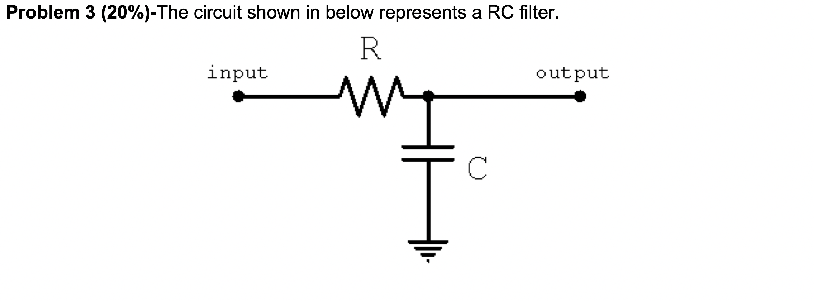 Solved Problem 3 (20%)-The circuit shown in below represents | Chegg.com Solved Problem 3 (20%)-The circuit shown in below represents | Chegg.com