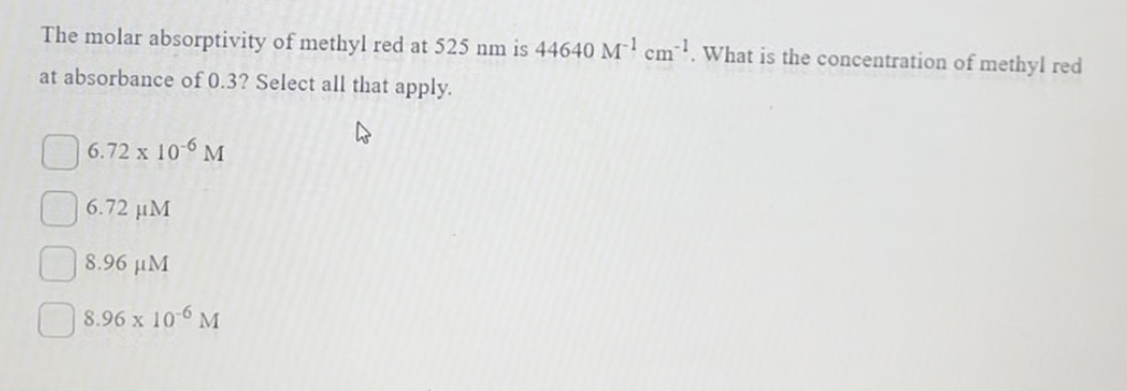 Solved Can someone answer and explain? The molar | Chegg.com