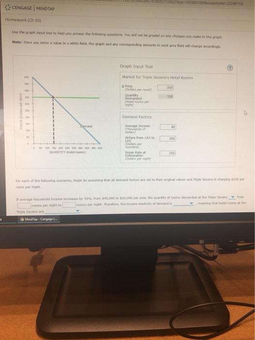 Solved CENGAGE MINDTAP Homework (Ch 05) Use the graph not | Chegg.com