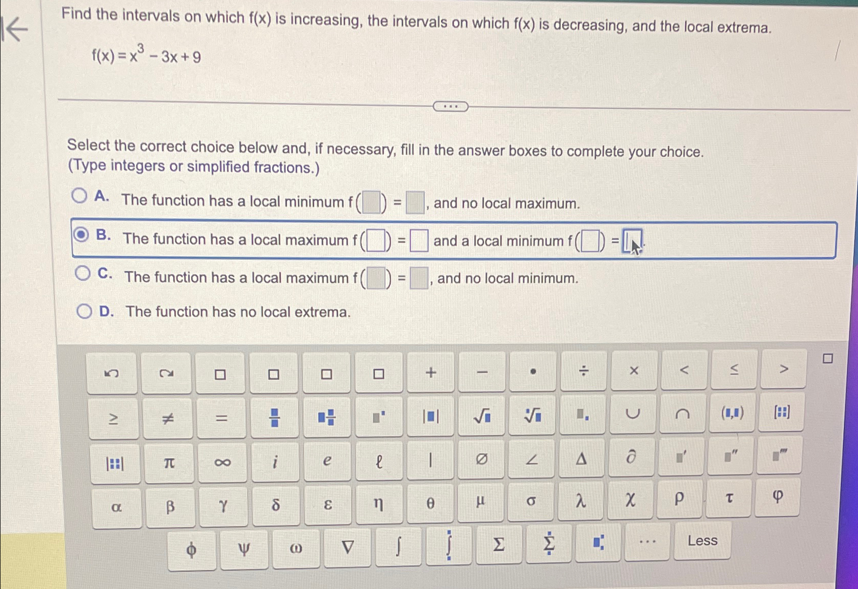 Solved Find the intervals on which f(x) ﻿is increasing, the | Chegg.com