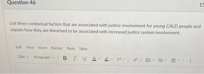 Solved List three contextual factors that are associated | Chegg.com