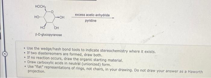 Solved - Use the wedge/hash bond tools to indicate | Chegg.com
