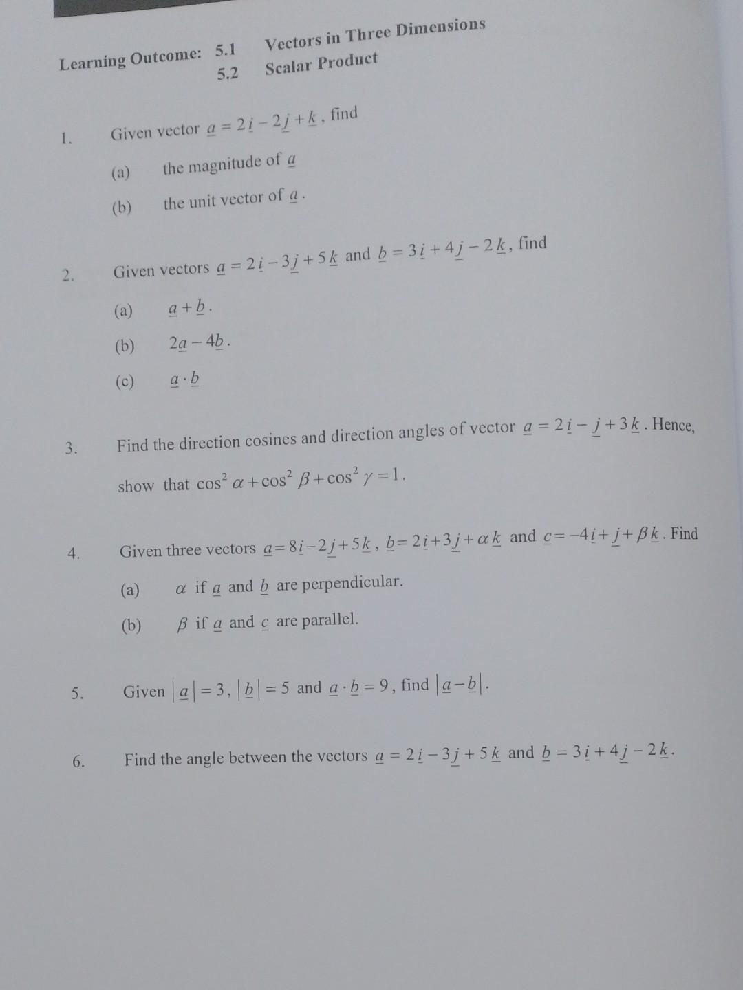 Solved Find the magnitude and unit vector of a=2i+2j+k.If | Chegg.com