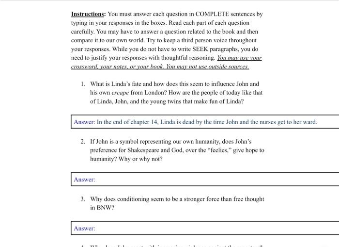 Instructions: You must answer each question in | Chegg.com