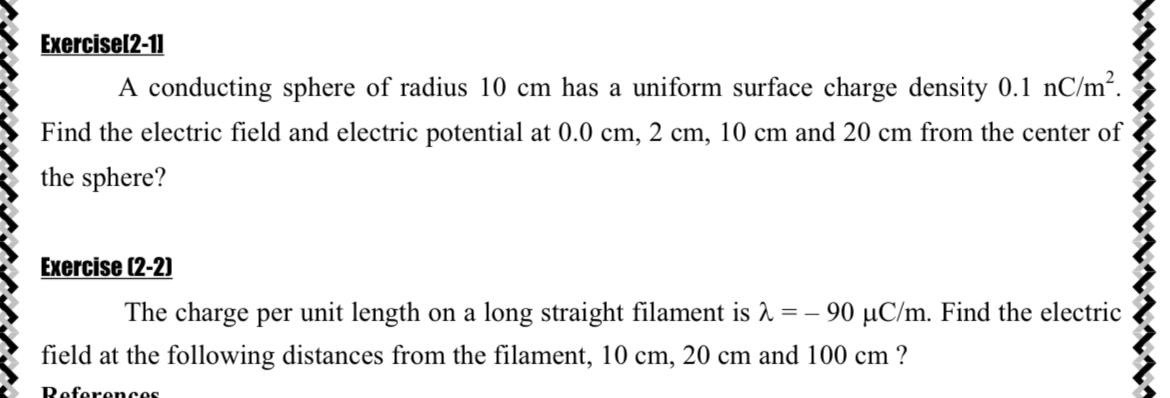 Solved Exercise[2-1]A conducting sphere of radius 10cm ﻿has | Chegg.com