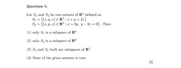 Solved Let \\( S_{1} \\) and \\( S_{2} \\) be two subsets of | Chegg.com