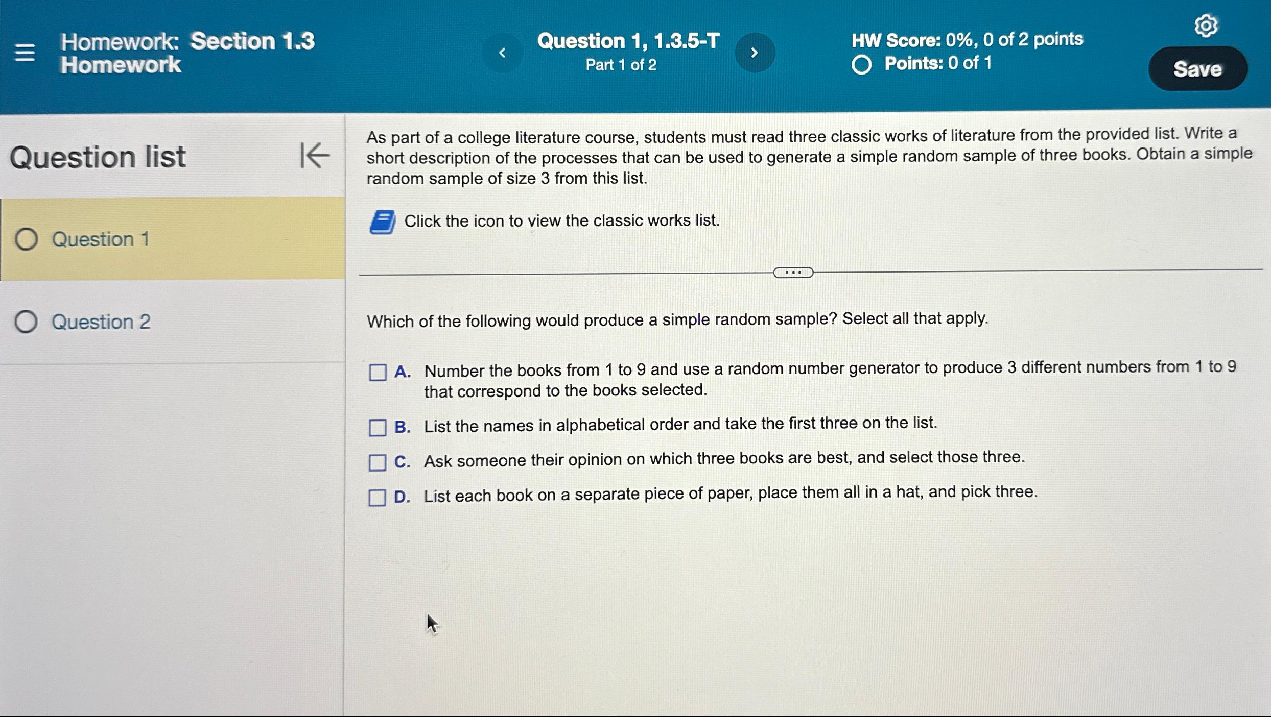 Solved 三 Homework Section 1 3 Nquestion 1 1 3 5 T Nhw