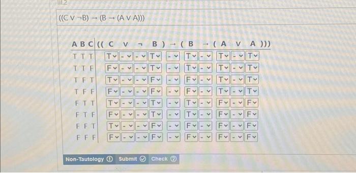 ((C∨¬B)→(B→(A∨A))) | Chegg.com