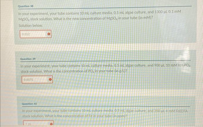 Solved In your experiment, your tube contains 10 mL culture | Chegg.com