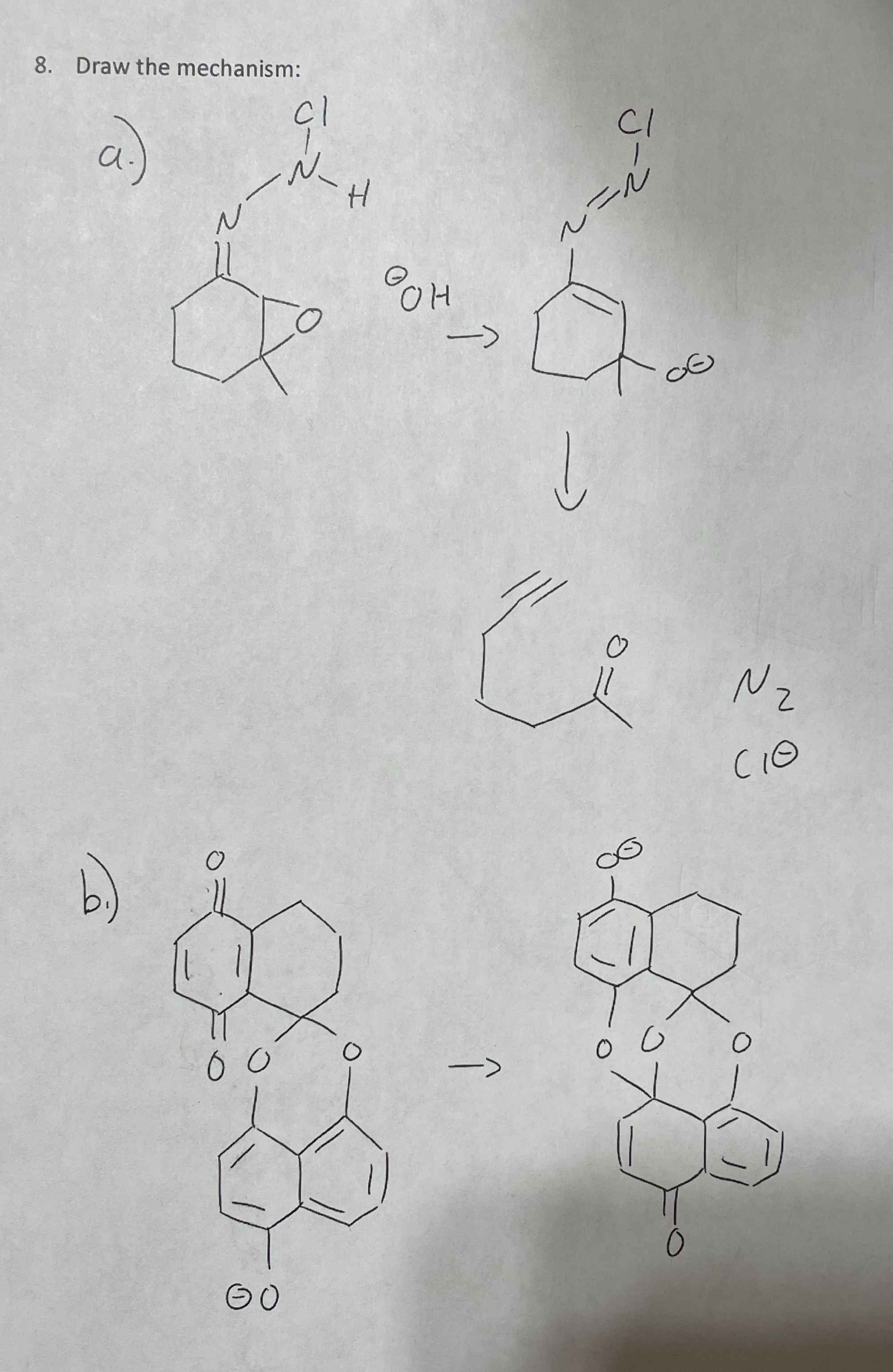Solved Draw the mechanism. | Chegg.com