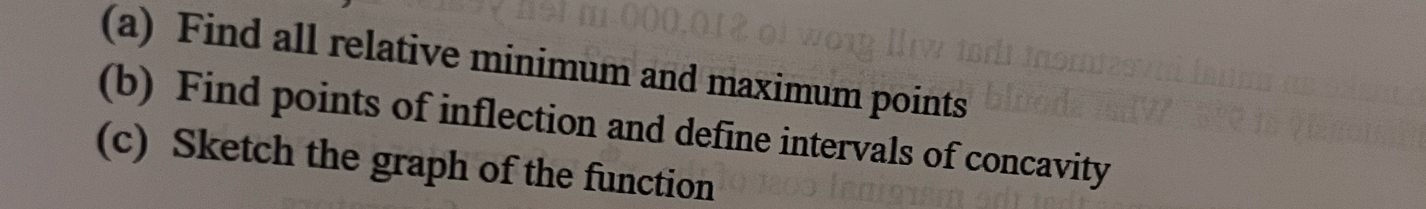 (a) ﻿Find all relative minimum and maximum points(b) | Chegg.com