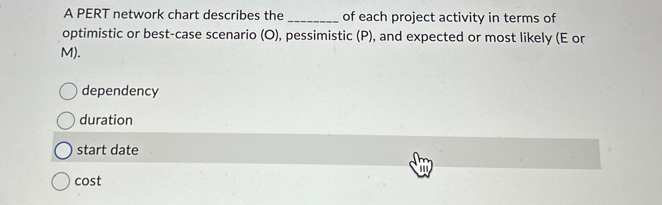 Solved A PERT network chart describes the q, ﻿of each | Chegg.com