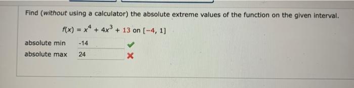 Solved Find (without using a calculator) the absolute | Chegg.com