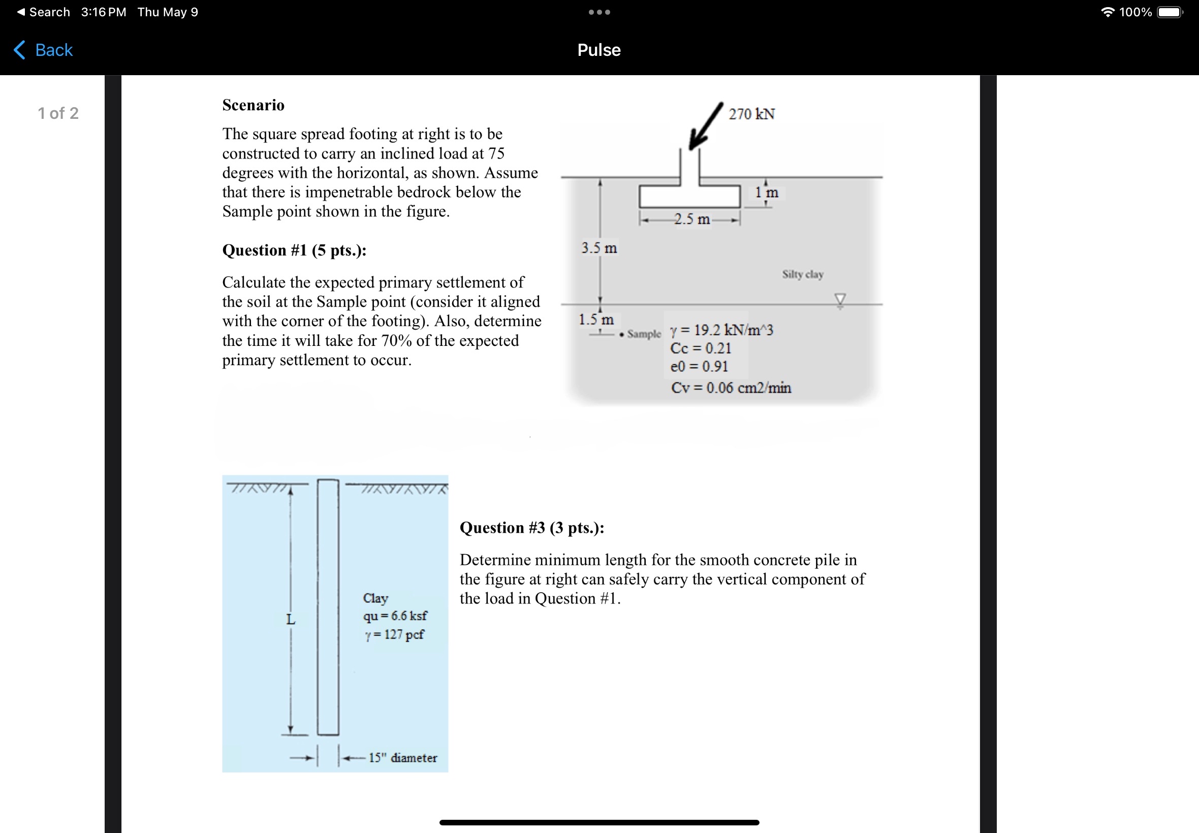 Solved ANSWER QUESTION #3 ﻿PLEASE 1 ﻿of 2ScenarioThe square | Chegg.com