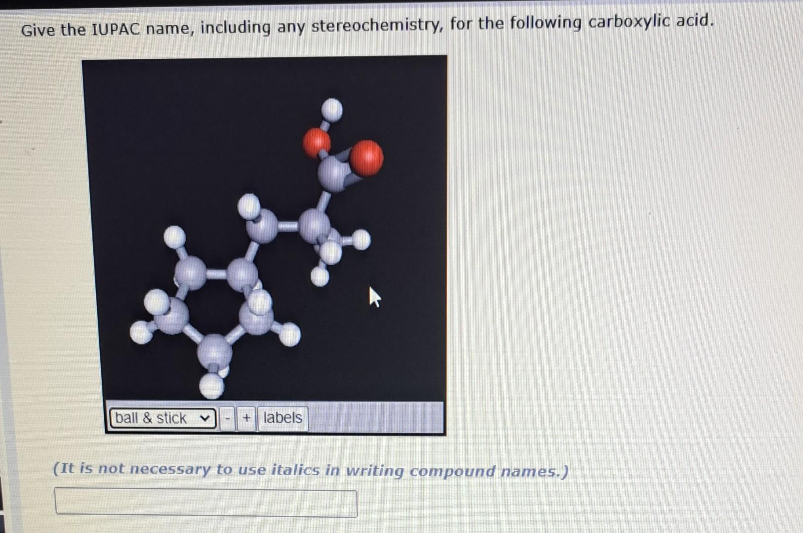 Solved Give the IUPAC name, including any stereochemistry, | Chegg.com