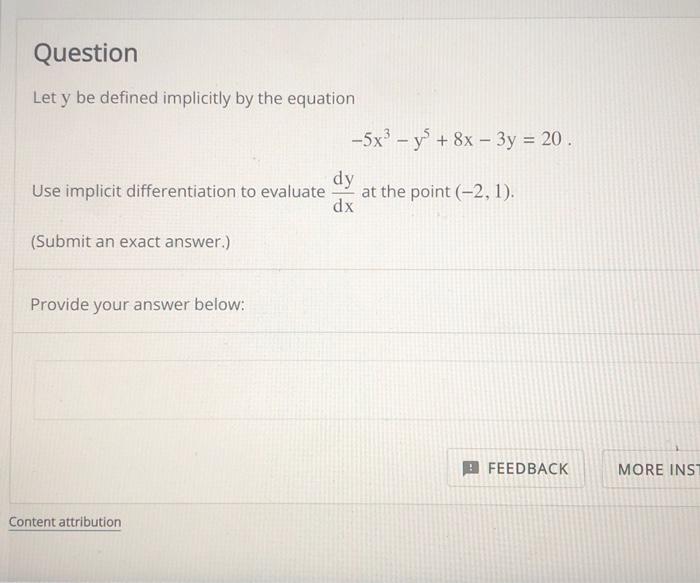 Solved Let y be defined implicitly by the equation | Chegg.com