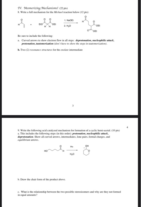 Solved V. Multistep Synthesis (16 pts) 10. Propose a | Chegg.com