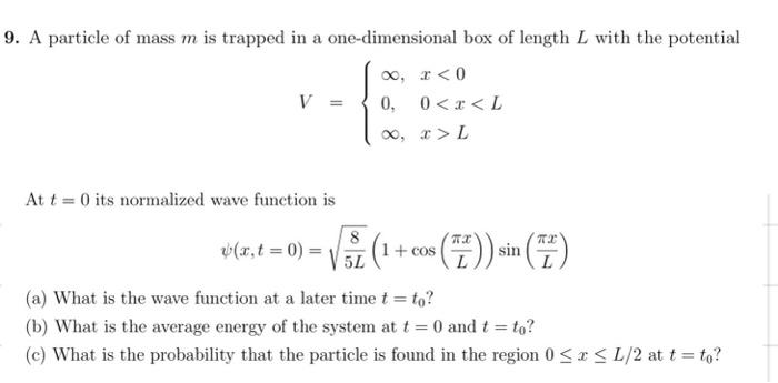 Solved 5. A particle is in a rectangular potential well of | Chegg.com