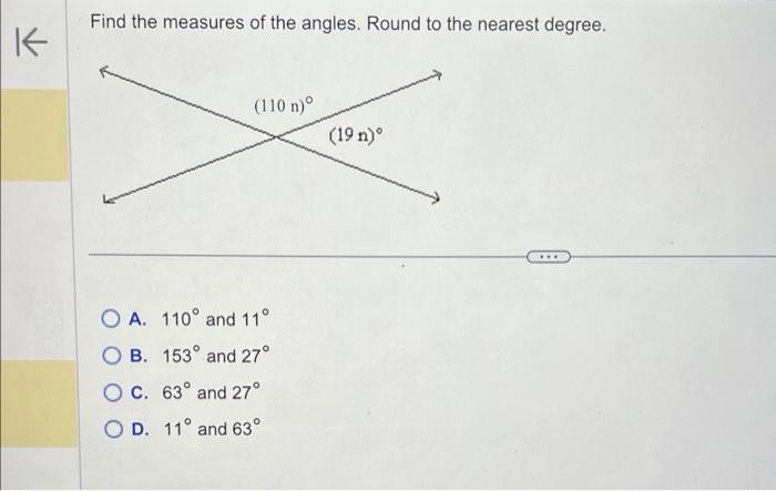 Solved Find the measures of the angles. Round to the nearest | Chegg.com