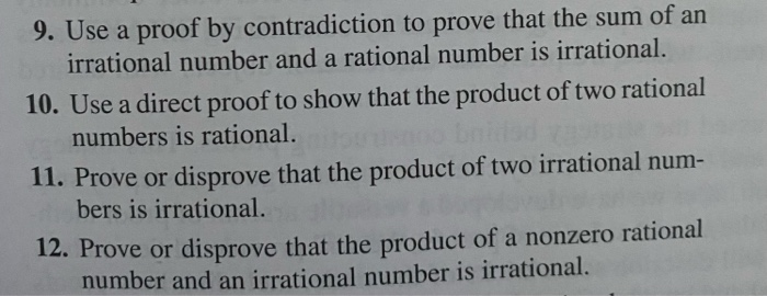 Solved 9. Use a proof by contradiction to prove that the sum | Chegg.com