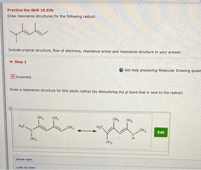 Solved Practice the Skill 10.02b Draw resonance structures | Chegg.com