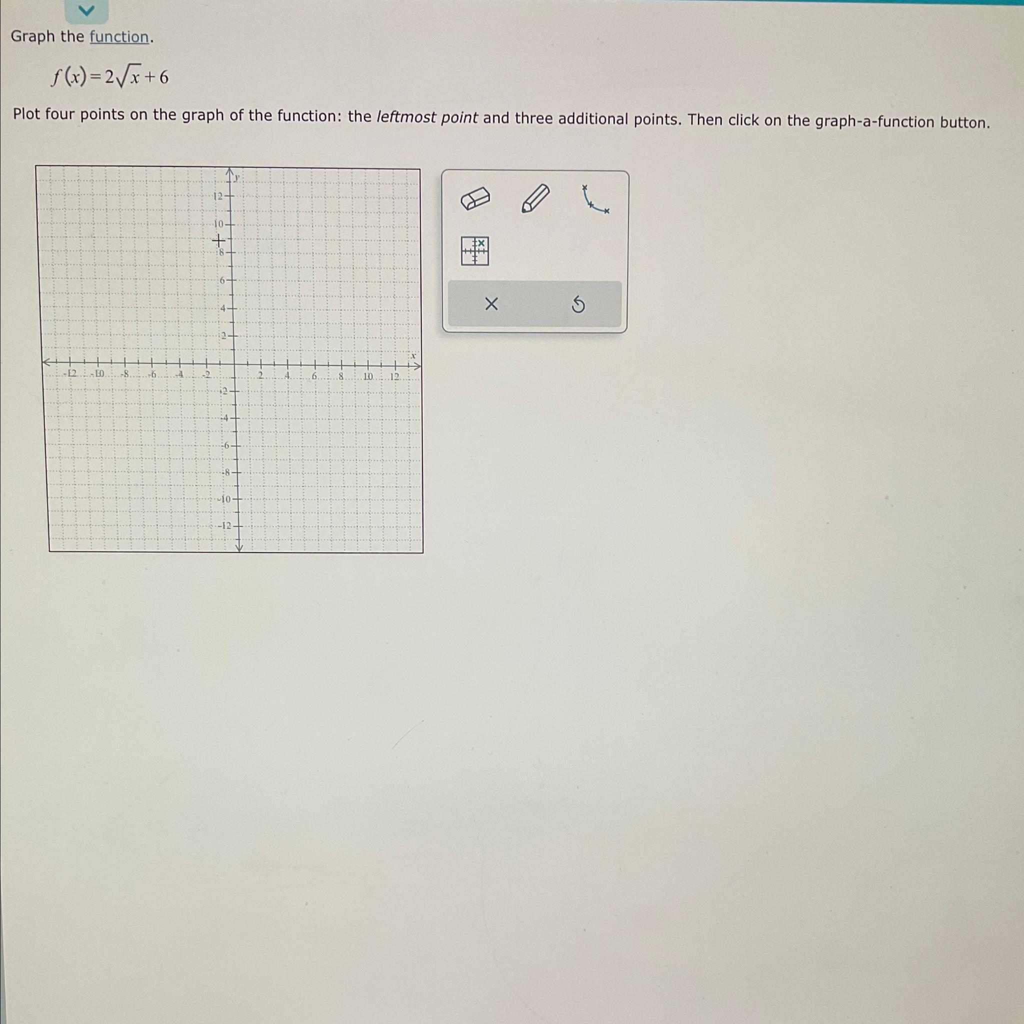 Solved Graph the function. f(x)=2x2+6f(x)=2x2+6 | Chegg.com