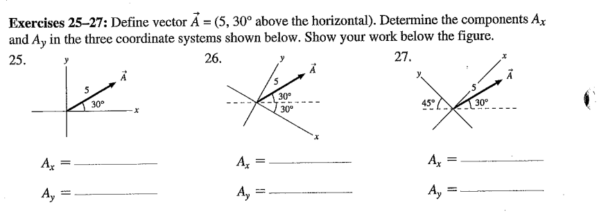 Solved Exercises 25-27: Define vector above the | Chegg.com