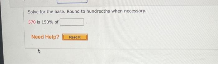 Solved Solve for the base. Round to hundredths when | Chegg.com
