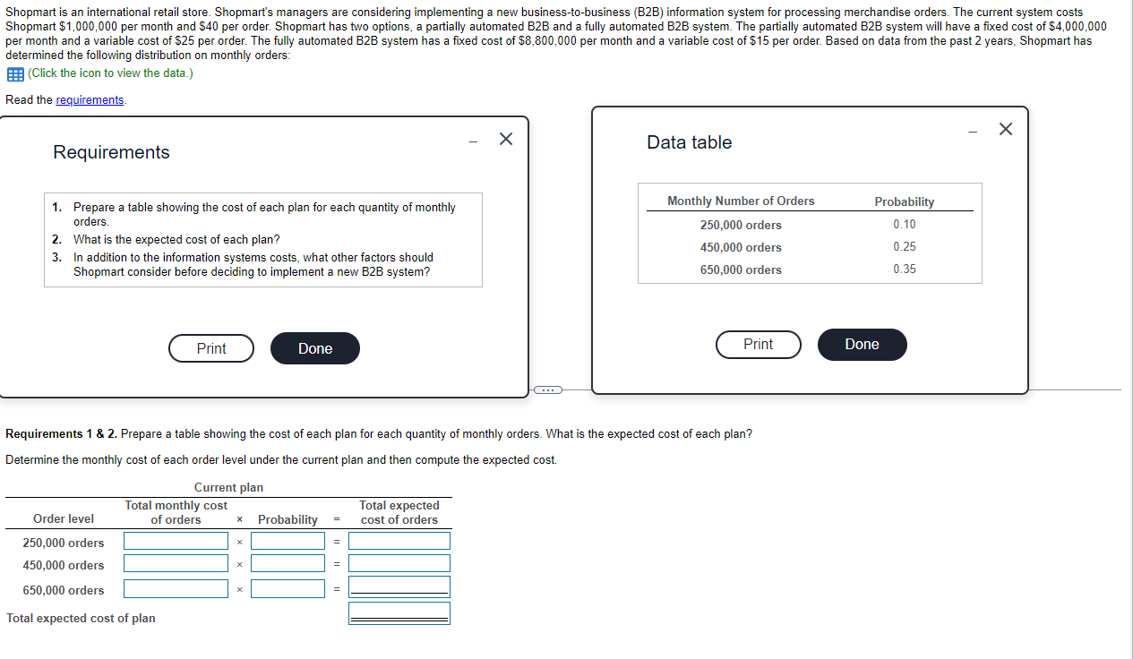 Solved determined the following distribution on monthly | Chegg.com