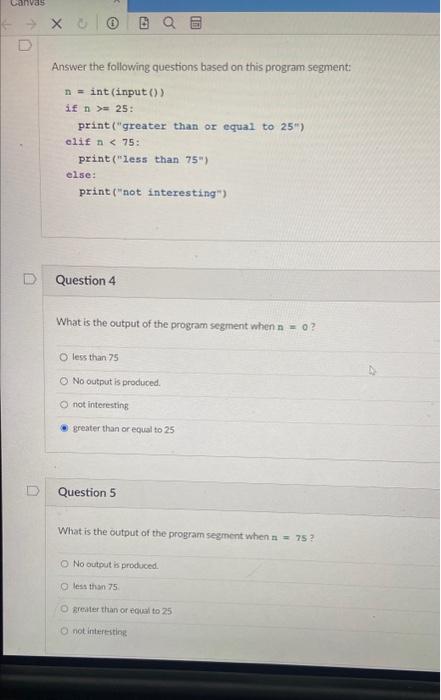Solved need help with 4, 5, 6, and 7. use program segment | Chegg.com