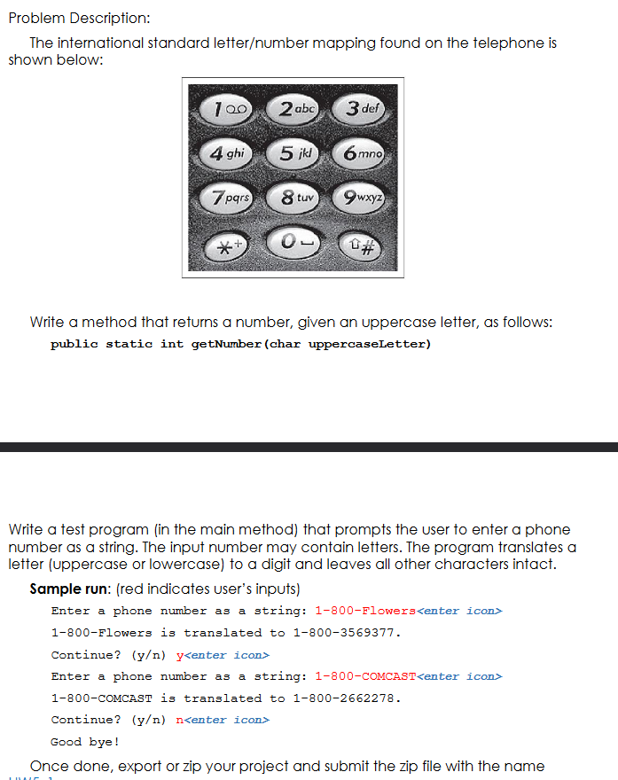 Solved Problem Description:The international standard | Chegg.com