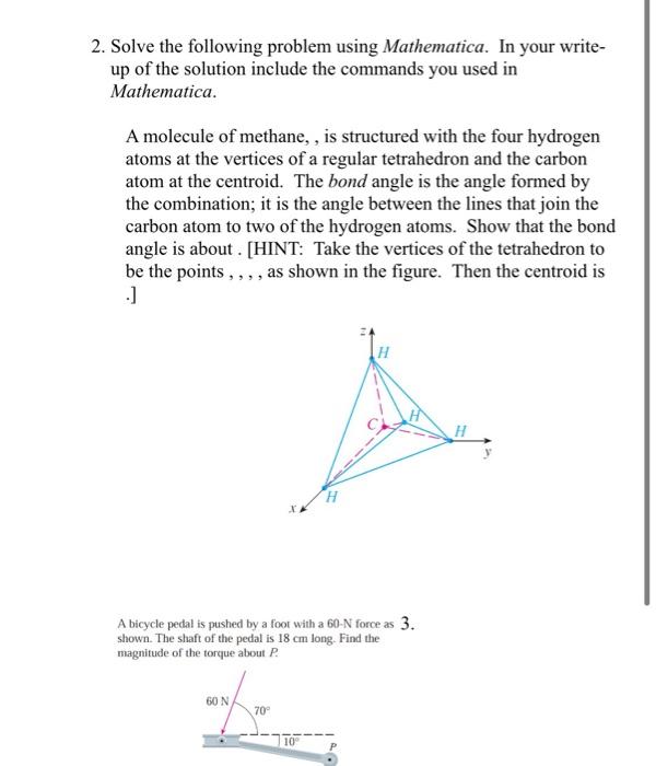 Solved 2. Solve the following problem using Mathematica. In | Chegg.com