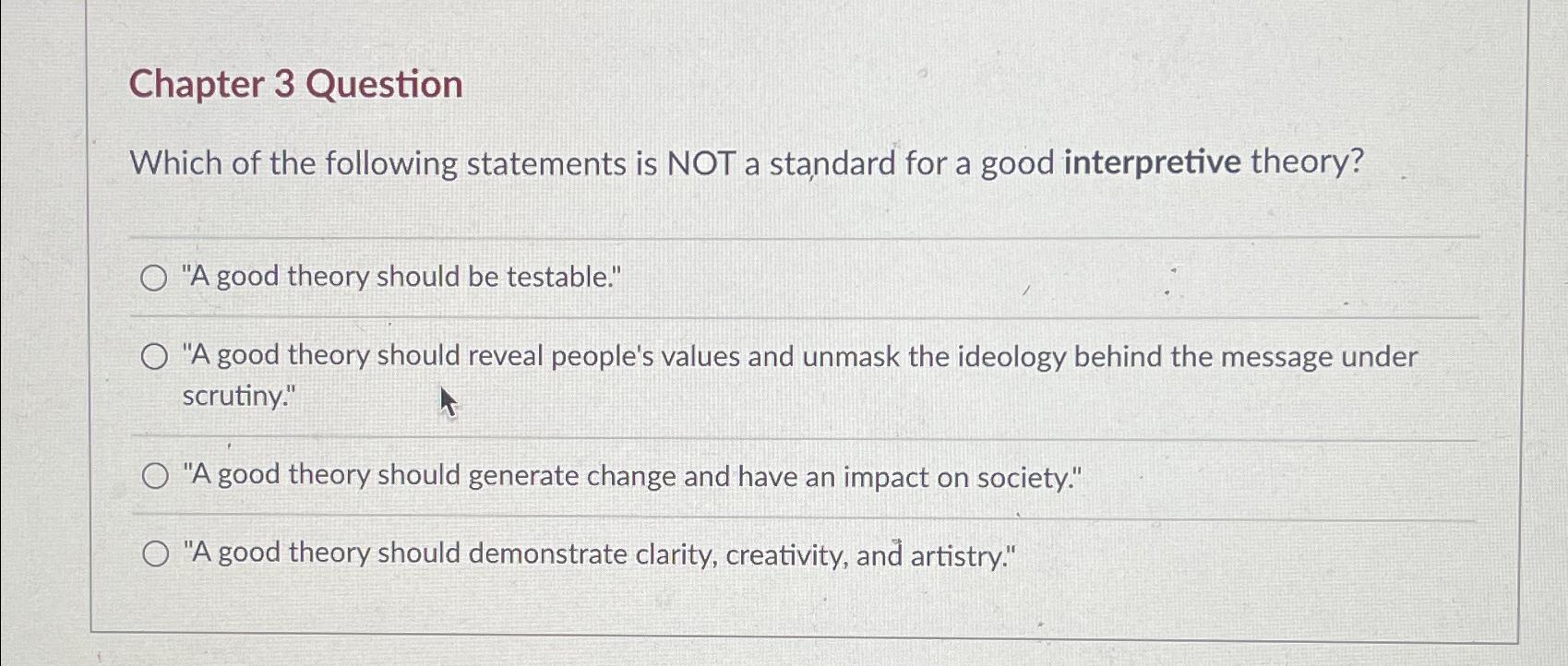 Solved Chapter 3 ﻿questionwhich Of The Following Statements