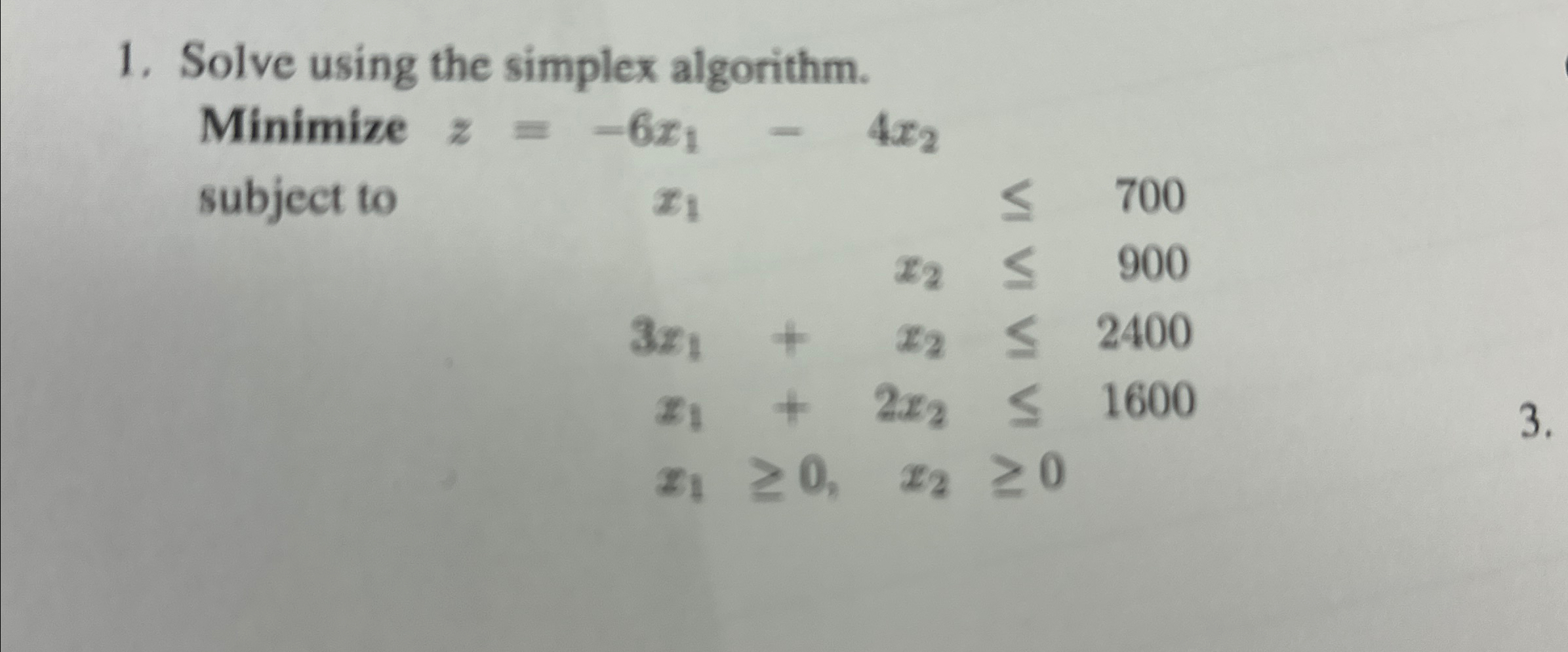 Solved Solve using the simplex algorithm. ﻿Minimize | Chegg.com