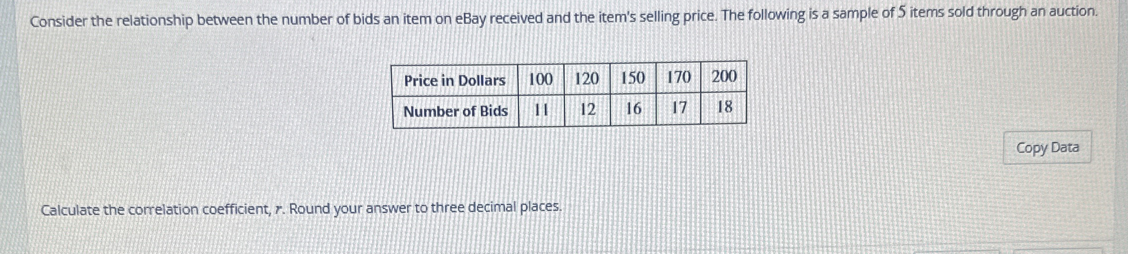 Solved Consider the relationship between the number of bids | Chegg.com