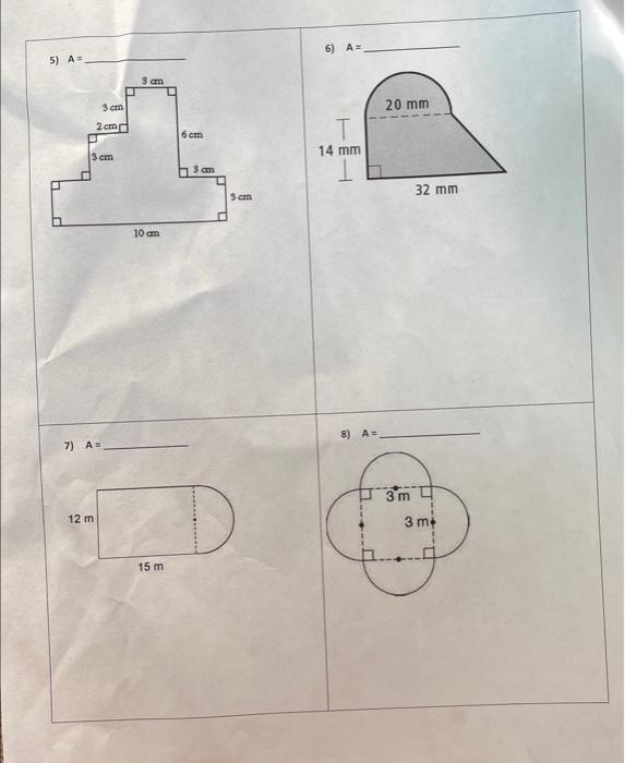 Solved 6) A= A= 8) A= A= | Chegg.com