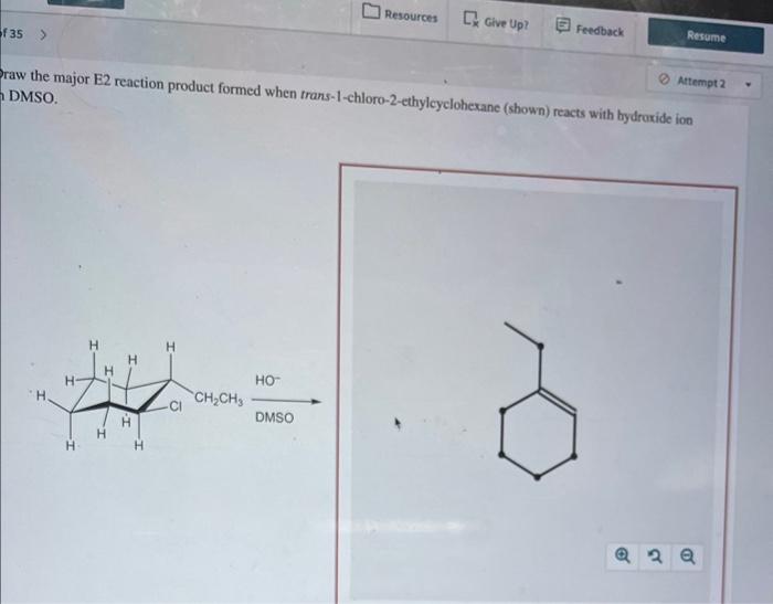 Solved the major E2 reaction product formed when | Chegg.com