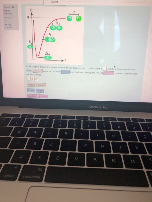 Solved 1:04:49 22 In the diagram shown the lowest potential | Chegg.com