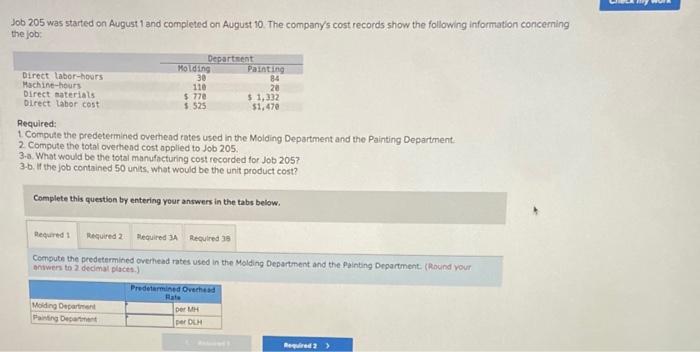 Solved 1. Compute the predetermined overhead rate using the | Chegg.com
