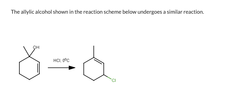 Solved The allylic alcohol shown in the reaction scheme | Chegg.com