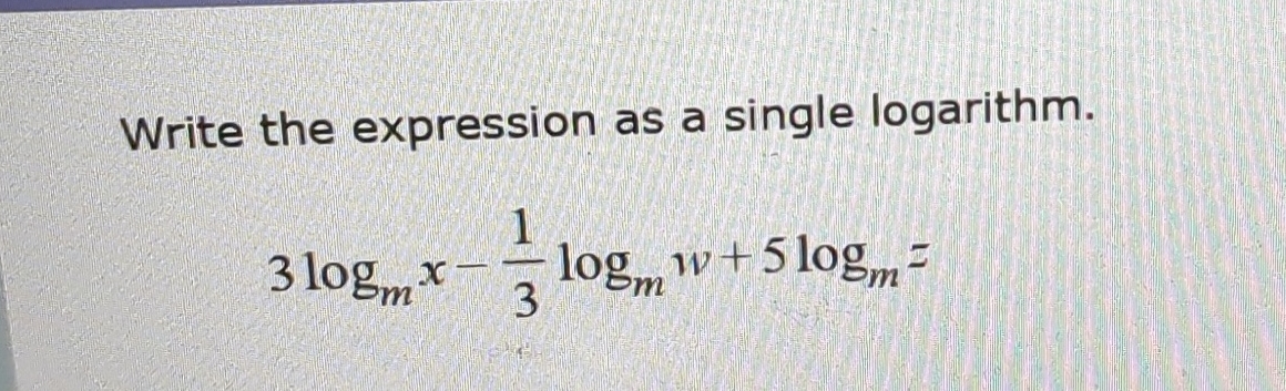 Solved Write the expression as a single | Chegg.com