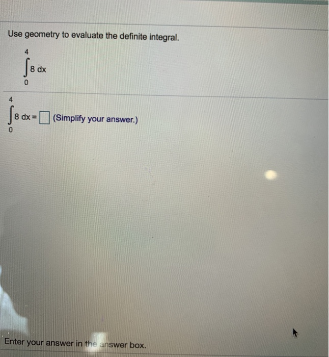Solved Use geometry to evaluate the definite integral. | Chegg.com Solved Use geometry to evaluate the definite integral. | Chegg.com