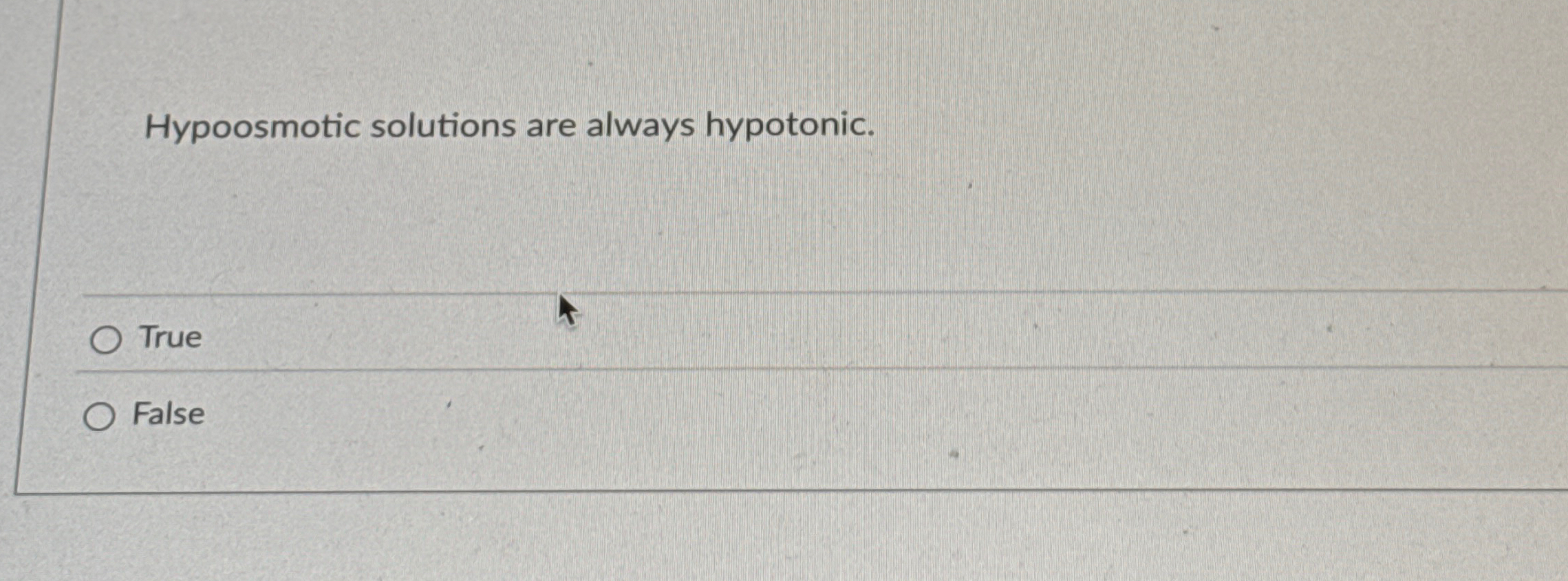 High Quality SOLUTION Hypoosmotic solutions are always hypotonic ...