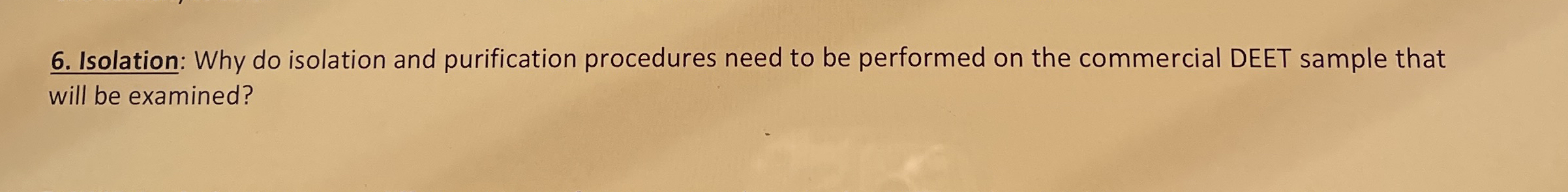 Solved Isolation: Why do isolation and purification | Chegg.com