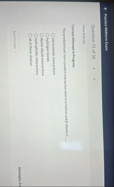 Solved Practice Midterm ExamQuestion 15 ﻿of 30View | Chegg.com