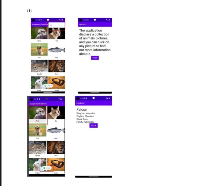 Solved write for me the Java code and XML code in Android | Chegg.com