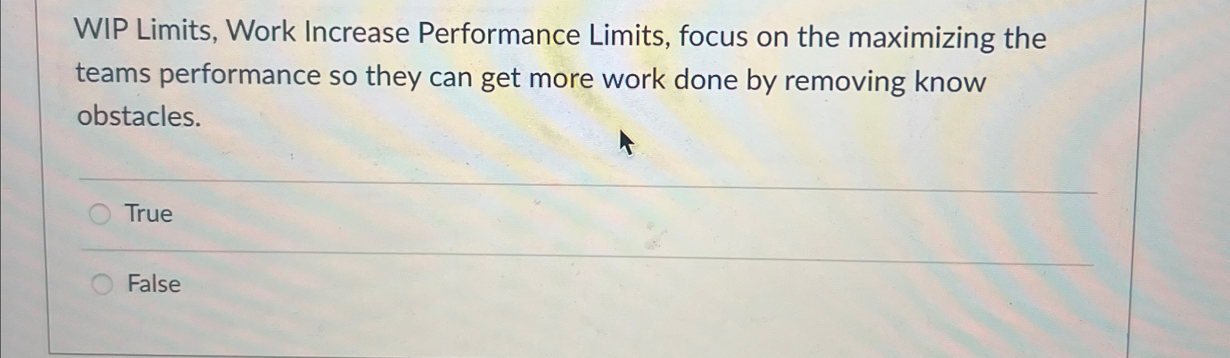 Solved WIP Limits, Work Increase Performance Limits, focus | Chegg.com