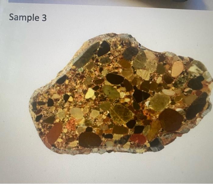 Solved Sample # Grain size: Grain shape: angular subangular | Chegg.com